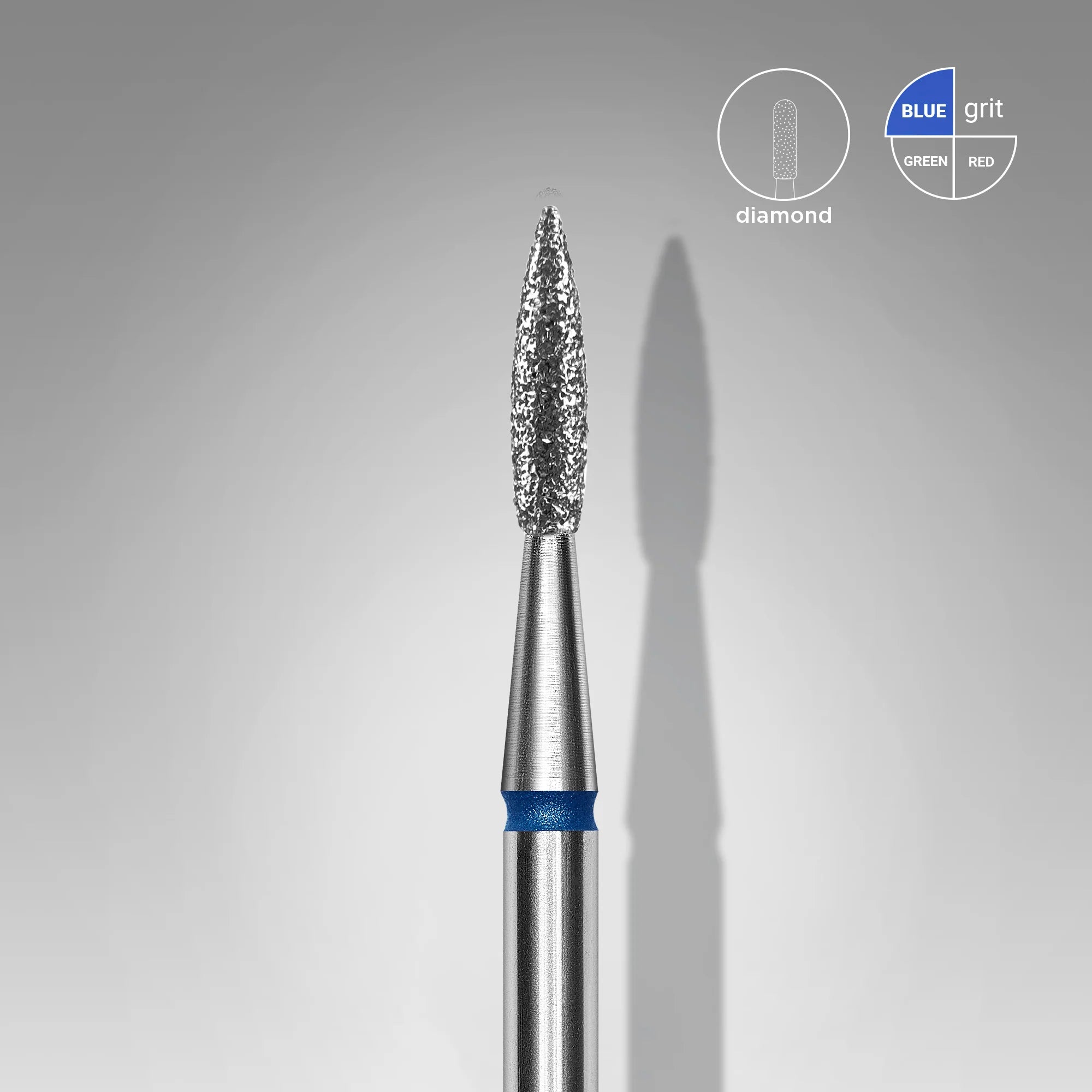 Diamond bit blue pointed flame FA11B018/8